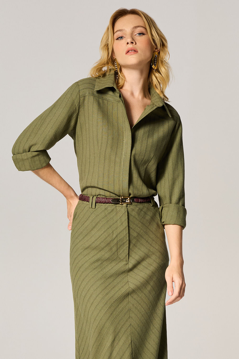 Camisa Fabiola - Verde Leaf